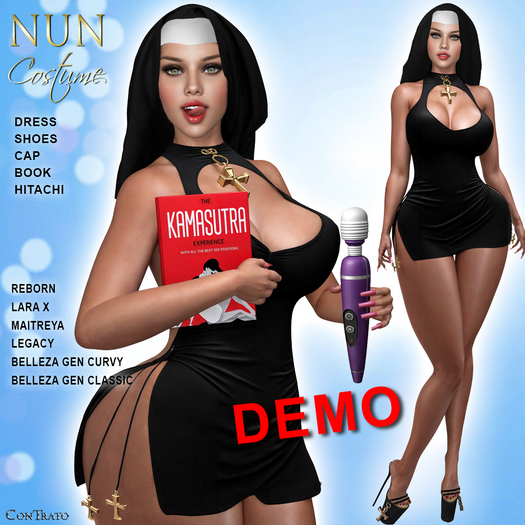 Second Life Marketplace - [ConTrato] Nun Costume DEMO